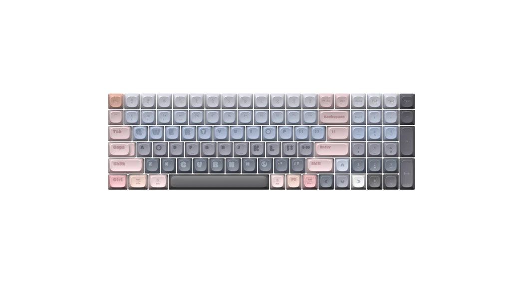 LOFREE TOUCH Profile Dye-Sub PBT 100 Key Keycap Theme Set - Cotton Lady ...