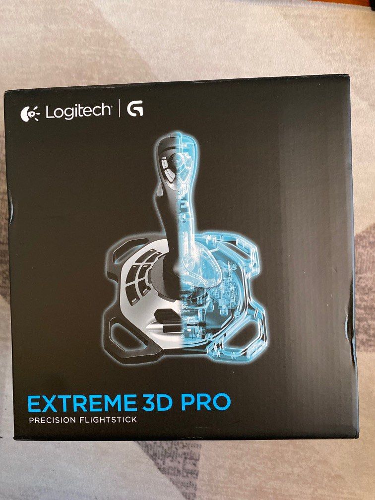 Logitech Extreme 3D Pro Flightstick/Joystick, Video Gaming, Gaming ...