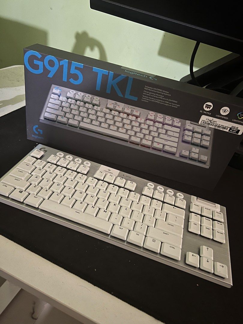 Logitech G915 TKL Tenkeyless LIGHTSPEED Wireless RGB Mechanical Gaming ...