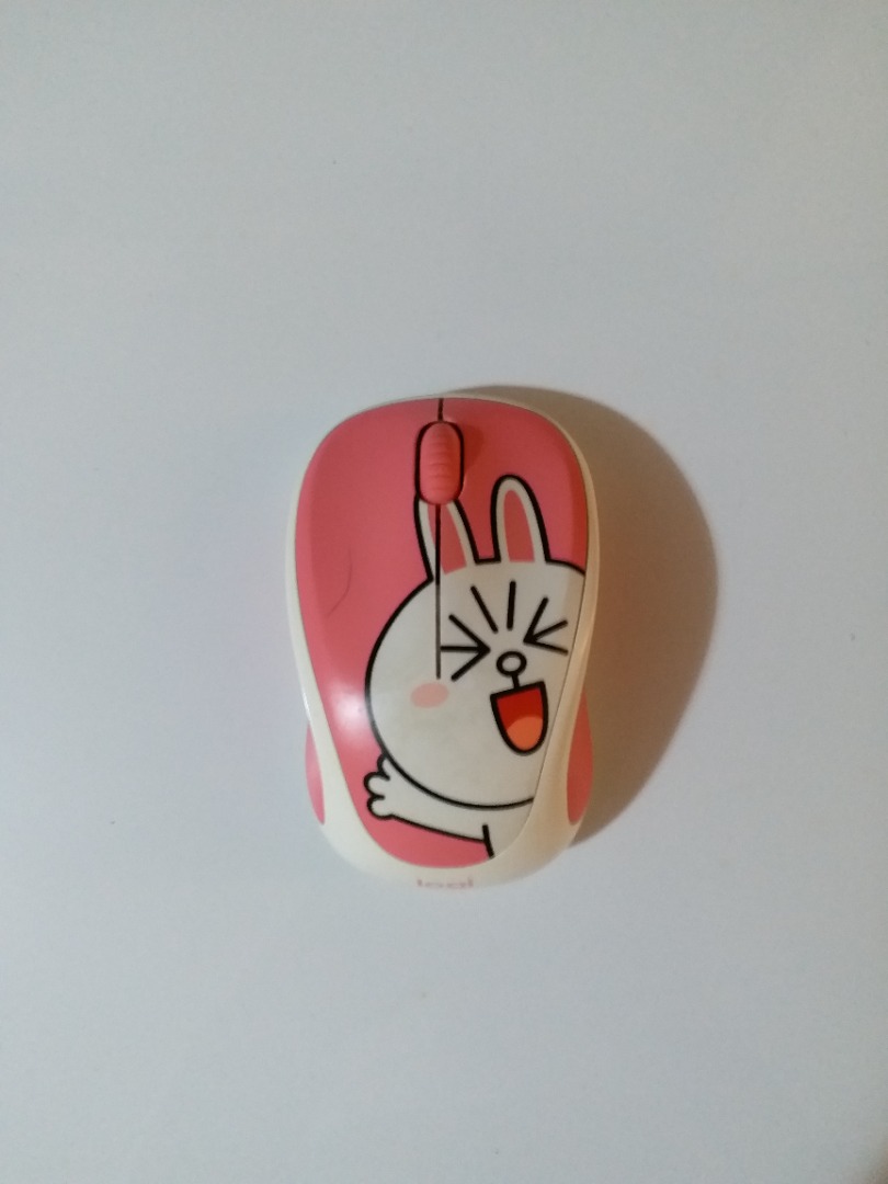 Logitech Line Friends Cony Bluetooth Mouse 藍芽滑鼠, 電腦＆科技, 電腦周邊及配件, 電腦滑鼠及 ...