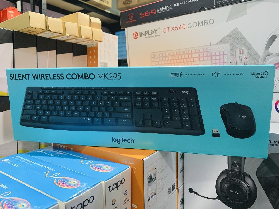 Logitech MK295 Silent Wireless Keyboad and Mouse Combo, Computers ...