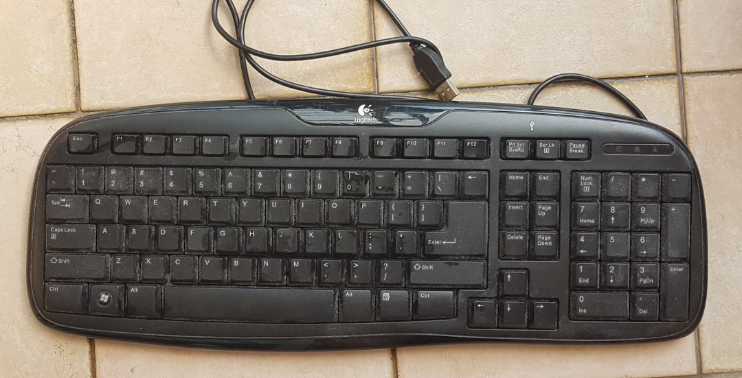 Logitech Usb Keyboard Computers Tech Parts Accessories Computer Keyboard On Carousell