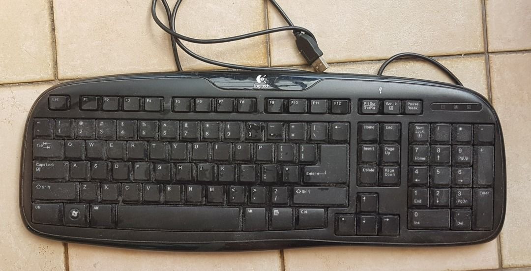Logitech USB Keyboard, Computers & Tech, Parts & Accessories, Computer ...