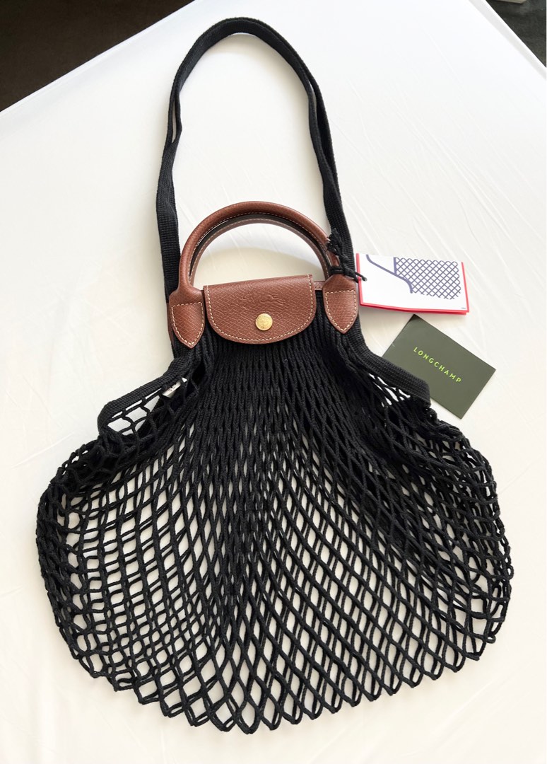 LONGCHAMP Le Pliage Filet Mesh Bag (L), Women's Fashion, Bags & Wallets ...