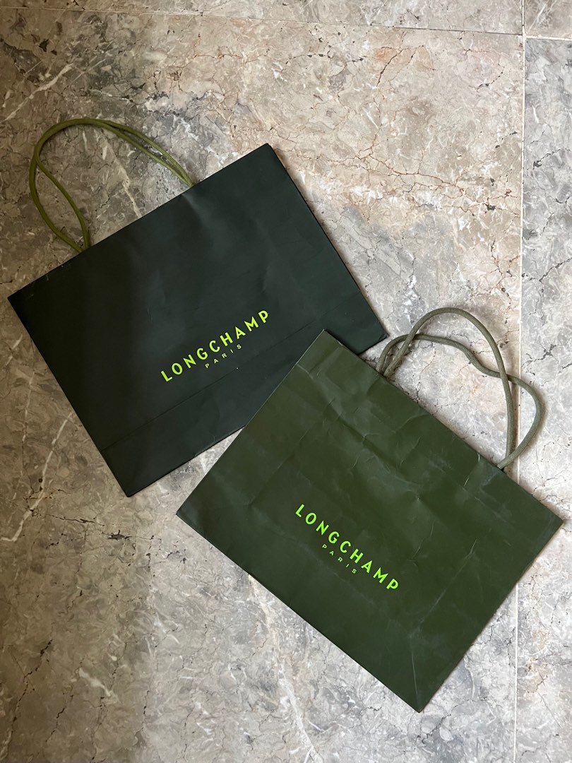 Longchamp paper bag authentic, Women's Fashion, Bags & Wallets, Tote ...