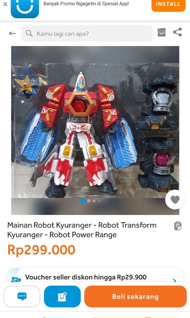 MAINAN ROBOT KYURANGER, Toys & Collectibles, Mainan di Carousell