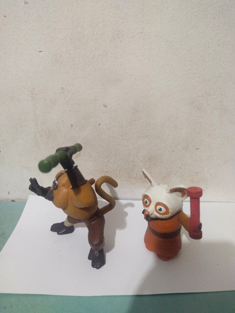 Master Monkey & Master Shifu Loose Toy Figures/McDo toys/yr.2008/Cool ...