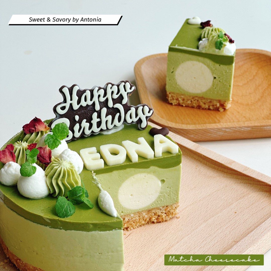 Matcha Cheesecake / Birthday Cake / Green tea / Premium Japan Uji ...