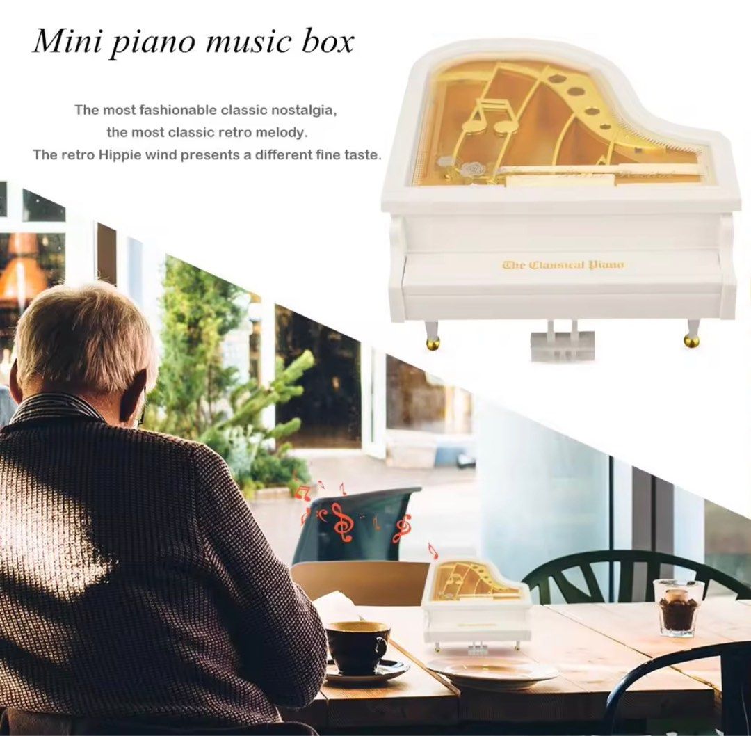 Mini Piano Music Box, Furniture & Home Living, Home Decor, Other Home ...