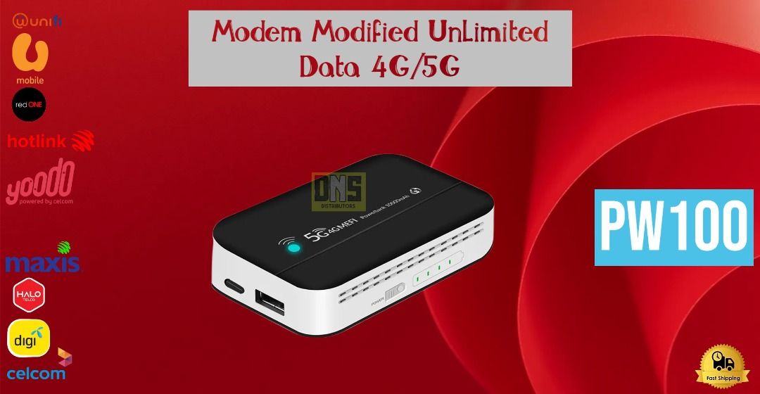 Modified Unlimited WiFi Hotspot 4G 5G LTE Portable Router 10000mAh Powerbank Type-C Pocket Modem ...