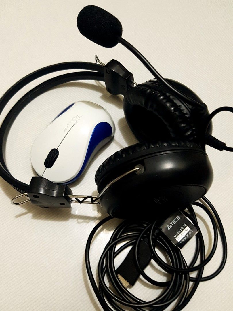 Mouse and Headset bundle, Audio, Headphones & Headsets on Carousell