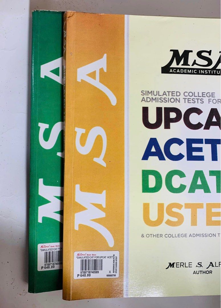 MSA Reviewer for UPCAT, Hobbies & Toys, Books & Magazines, Textbooks on ...