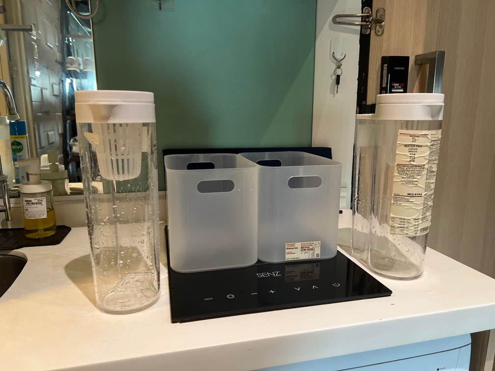 Muji Make Up Box and Water Pot, Furniture & Home Living, Home ...