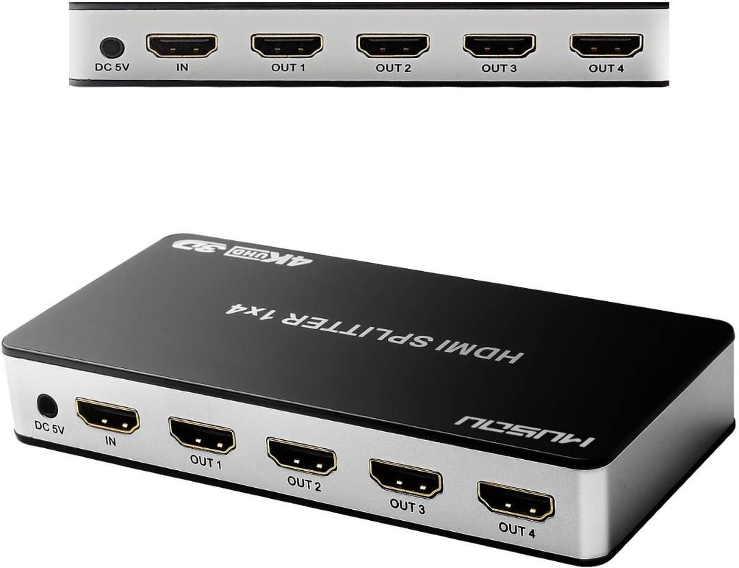 Musou HDMI Splitter Switch Box 1X4 for Full HD 1080P 4K*2K TV Support ...
