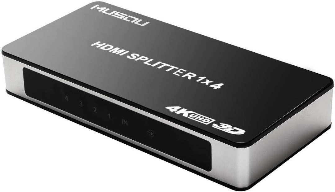 Musou HDMI Splitter Switch Box 1X4 for Full HD 1080P 4K*2K TV Support ...