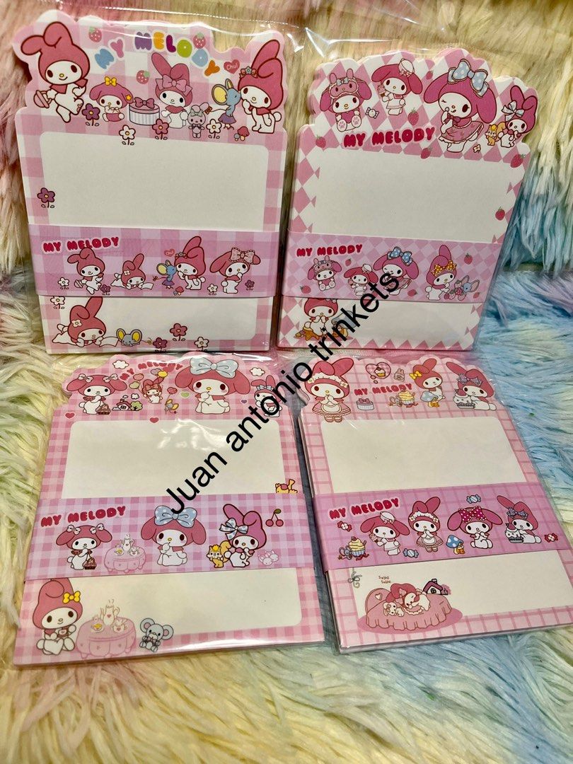 My Melody Stationery Notepad set, Hobbies & Toys, Stationary & Craft ...