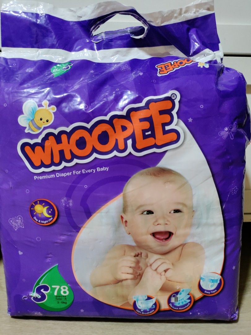 Newborn to 6kg Whoopee tape diapers, Babies & Kids, Bathing & Changing ...