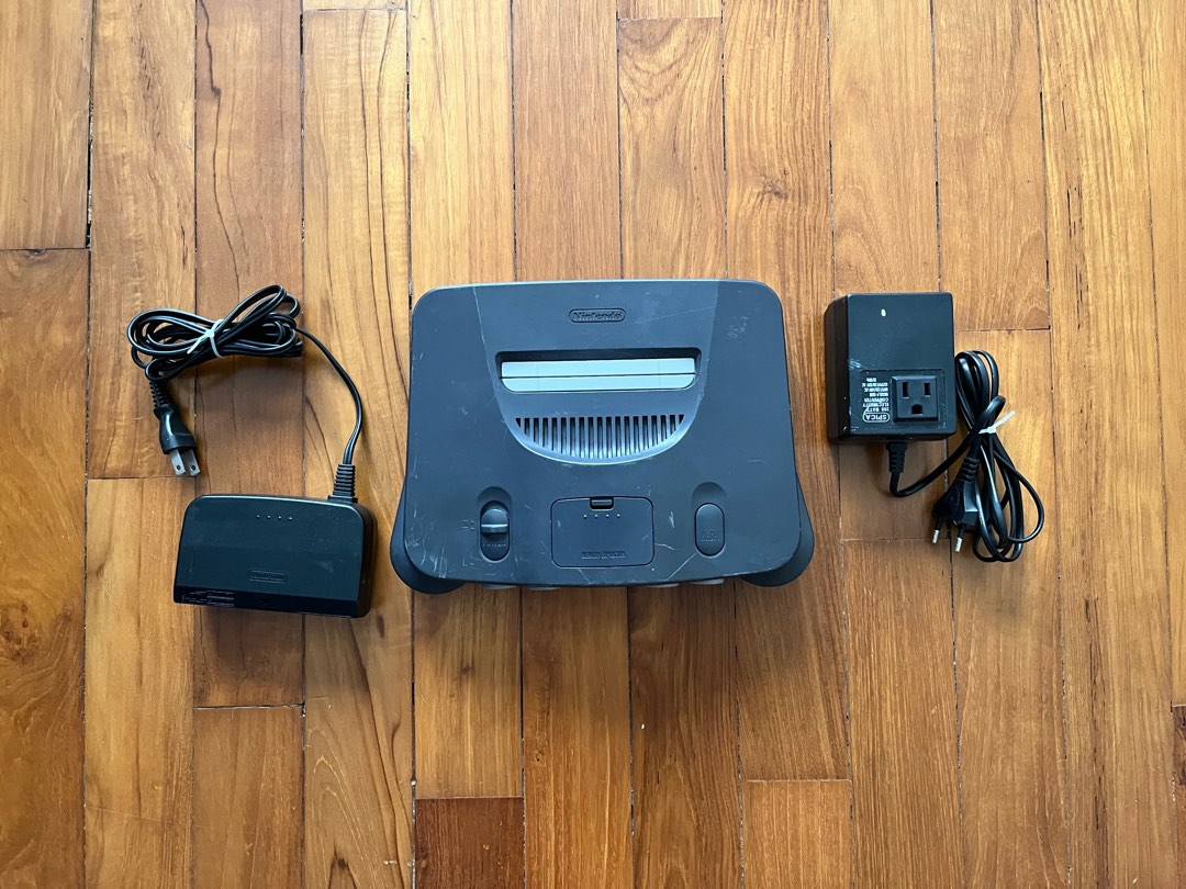 Nintendo 64 console with power supply, Video Gaming, Video Game ...