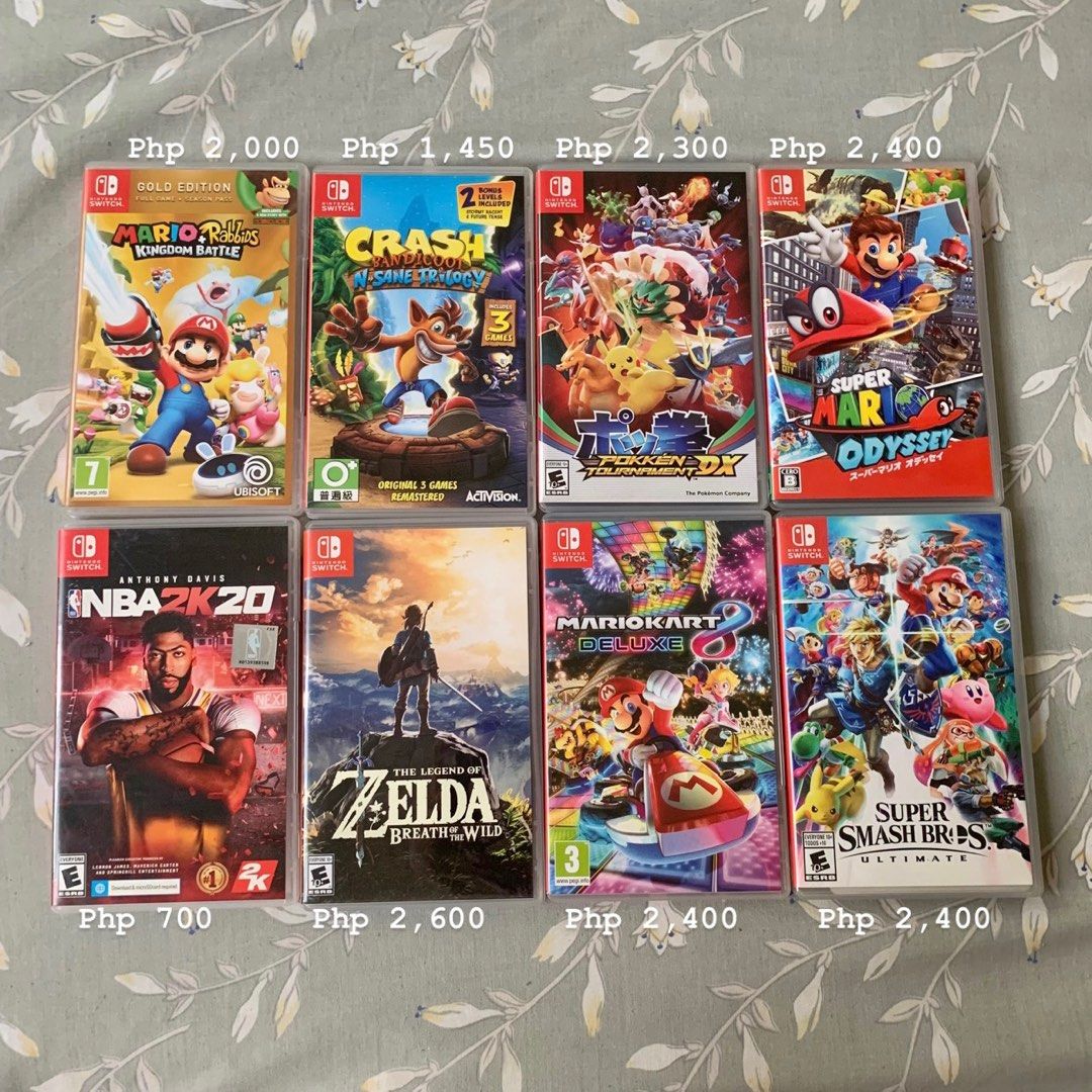 Nintendo Switch (Complete Set) + Switch Pro Controller + 8 games on ...
