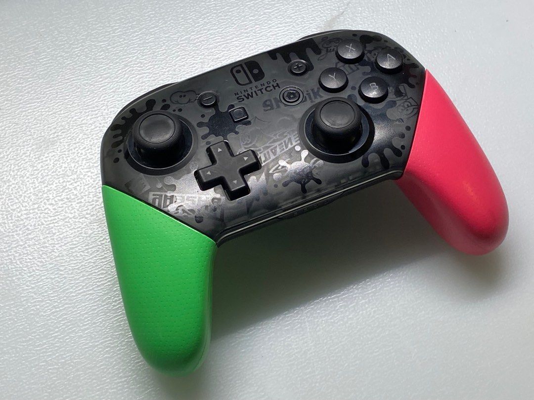 Nintendo Switch Pro Controller (ProCon) Splatoon 2 edition, Video ...
