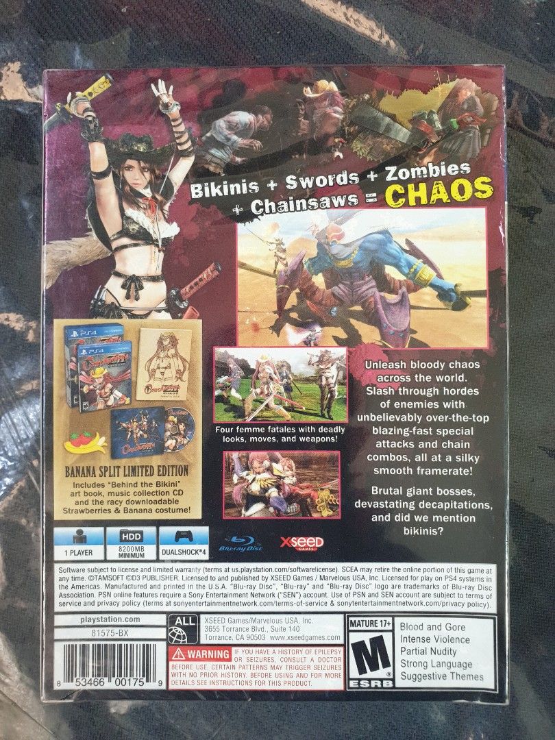 Onechanbara ZII Chaos Limited Edition (ALL), Video Gaming, Video Games ...
