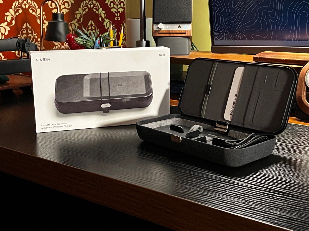 Orbitkey Nest (black color) | Premium Portable Desk Setup Organizer ...