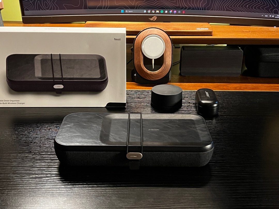 Orbitkey Nest (black color) | Premium Portable Desk Setup Organizer ...