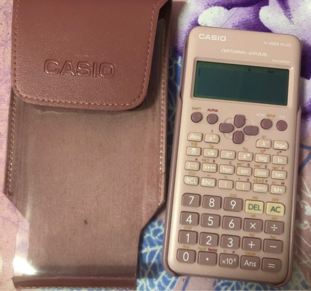 ORIGINAL AUTHENTIC PINK CASIO FX82ES PLUS SECOND EDITION SCIENTIFIC ...