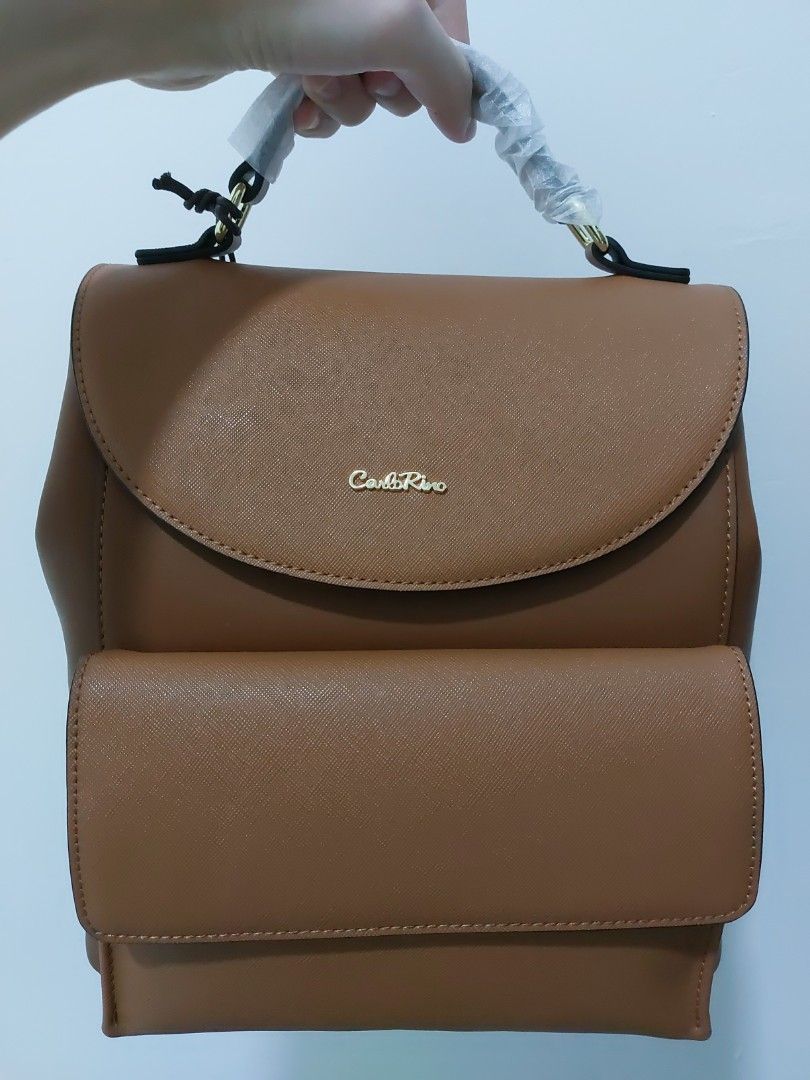 Original Carlo Rino Limited Edition (2 in 1) Sling+Bagpack, Women's ...