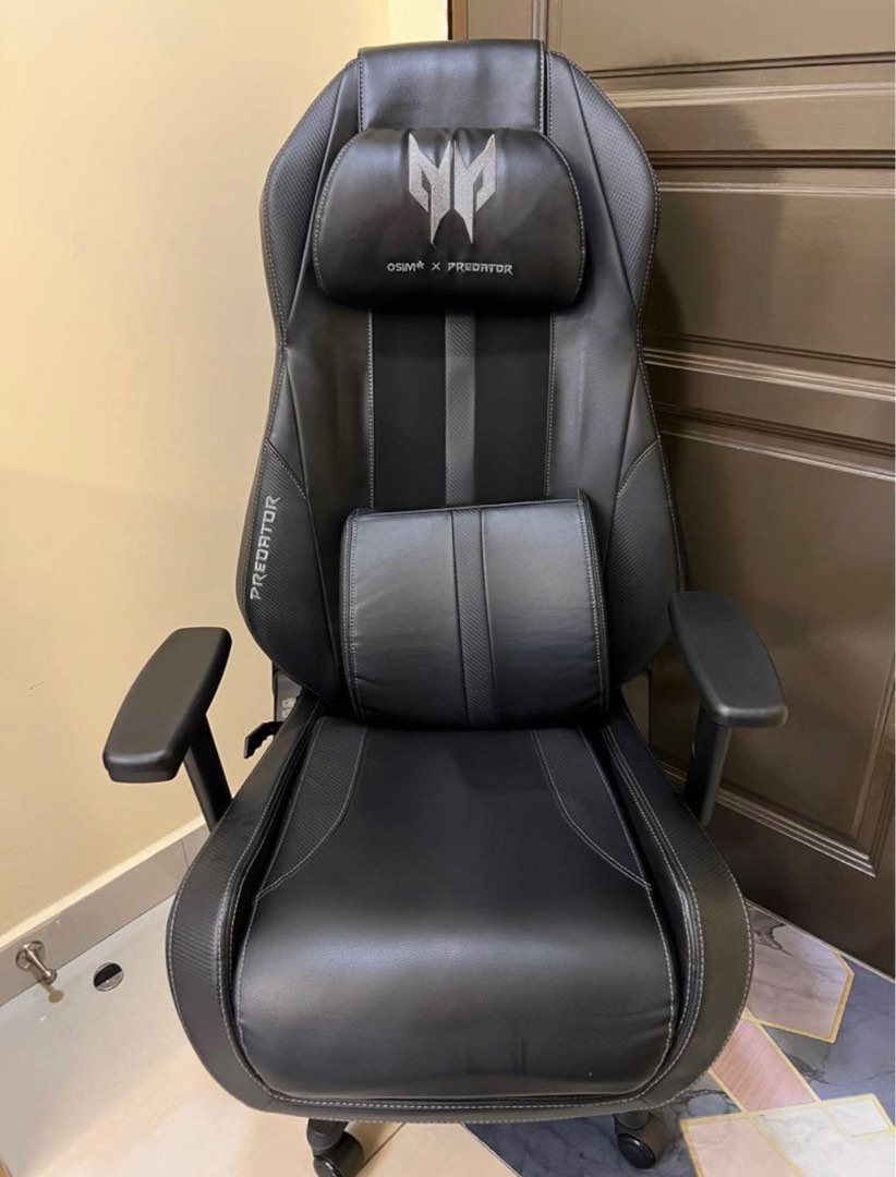 Osim x predator gaming massage chair, Furniture & Home Living ...