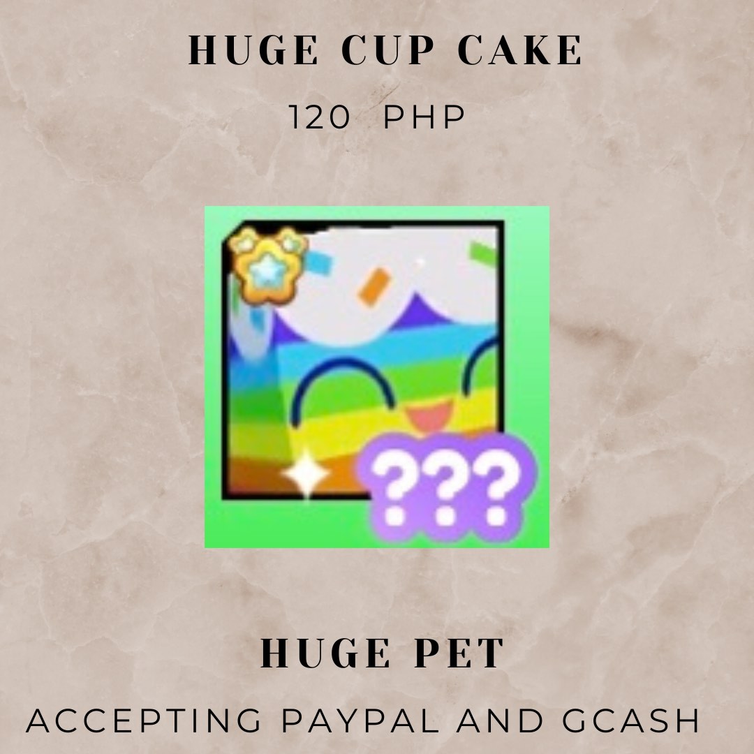Pet Simulator X Huge | Huge Cup Cake (HCC) on Carousell