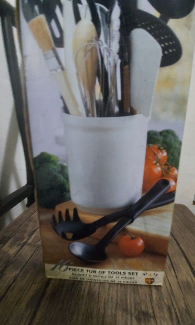 Philippe Richard 16 piece Tub of Tools Set, Furniture & Home Living ...