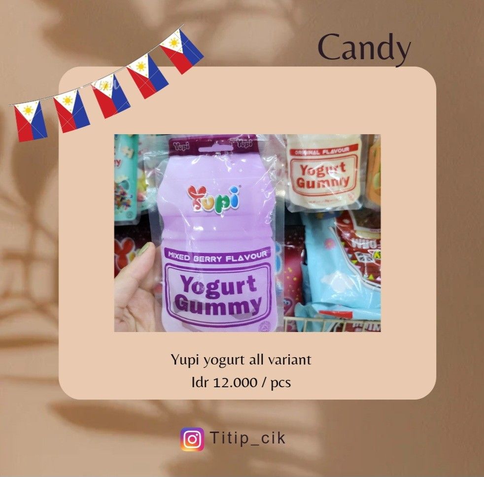 PO pre order snack candy yupi gummies jelly import philipine, Makanan ...