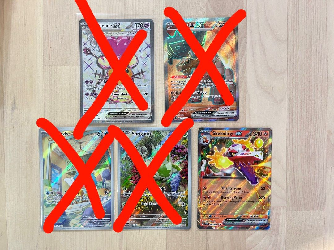 Pokemon Card Paldea Evolved ex Rares Art rares alt. art, 興趣及遊戲, 收藏品及紀念品 ...