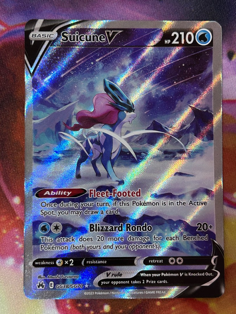 Pokemon Crown Zenith Suicune V Alternate Art, Hobbies & Toys, Toys ...