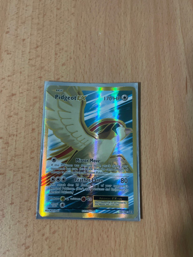 Pokemon Evolutions Pidgeot EX fullart, Hobbies & Toys, Memorabilia ...