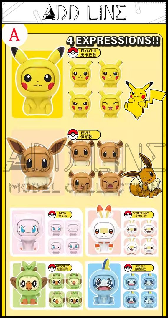 Pokemon Face Change Figure Mini Toy, Hobbies & Toys, Toys & Games on ...