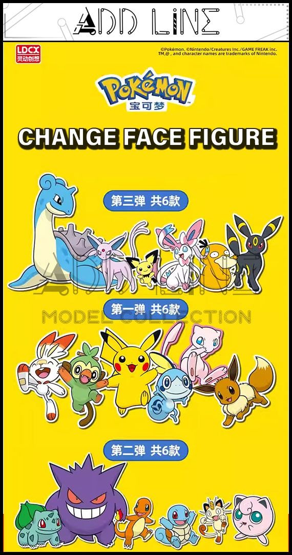Pokemon Face Change Figure Mini Toy, Hobbies & Toys, Toys & Games on ...