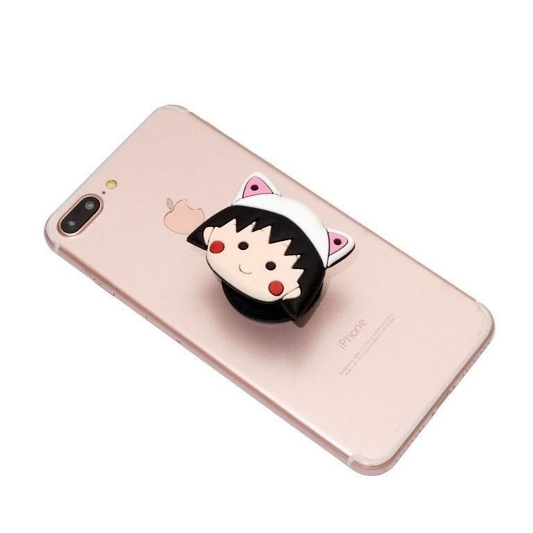 Pop Socket 3D Kartun Chibi Maruko, Winnie The Pooh, Crayon Sinchan ...