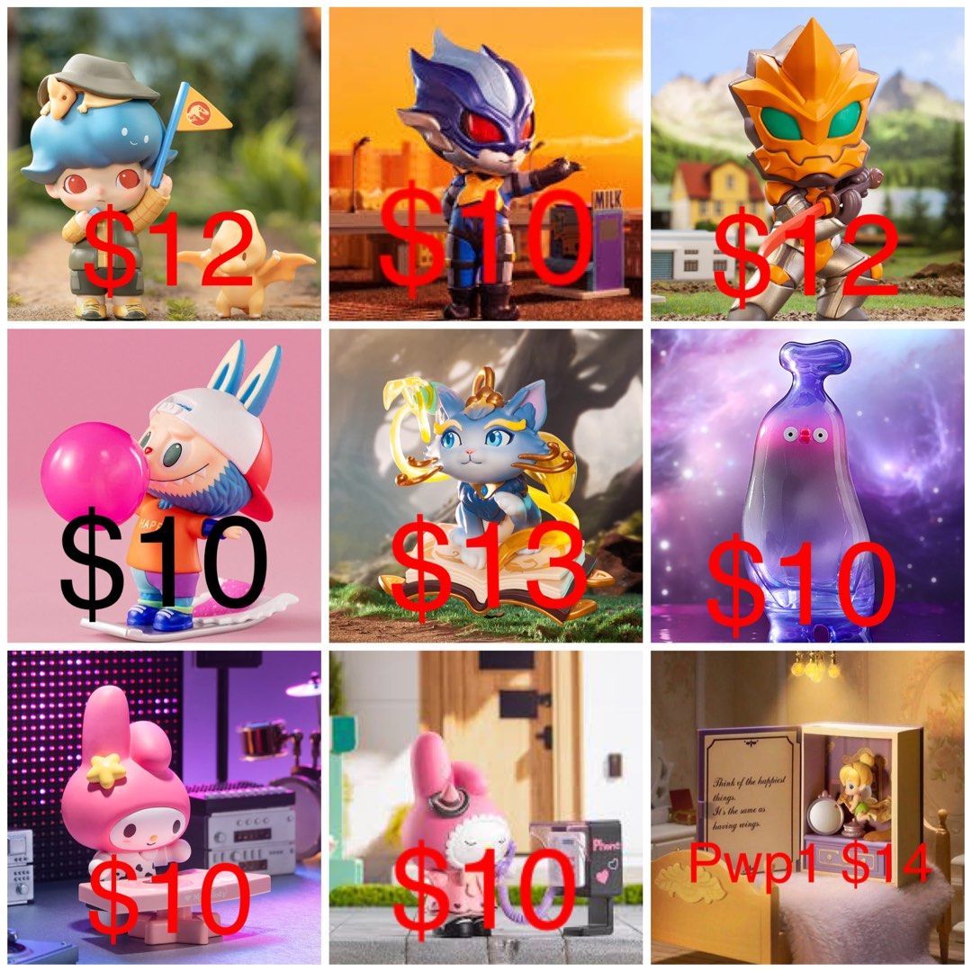 Popmart popmart Dimoo Retro Jurassic World/Molly Wb Warner/Skullpanda ...