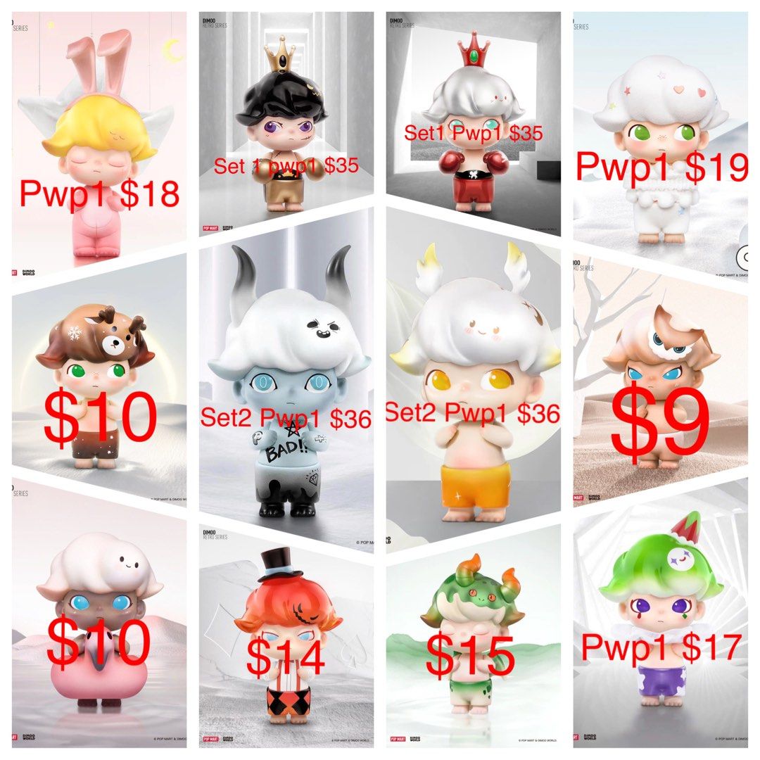 Popmart popmart Dimoo Retro Jurassic World/Molly Wb Warner/Skullpanda ...