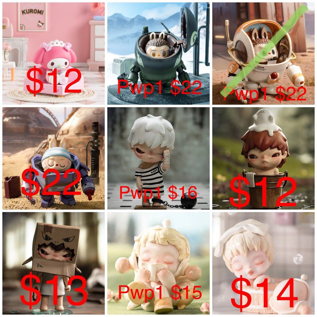 Popmart popmart Dimoo Retro Jurassic World/Molly Wb Warner/Skullpanda ...