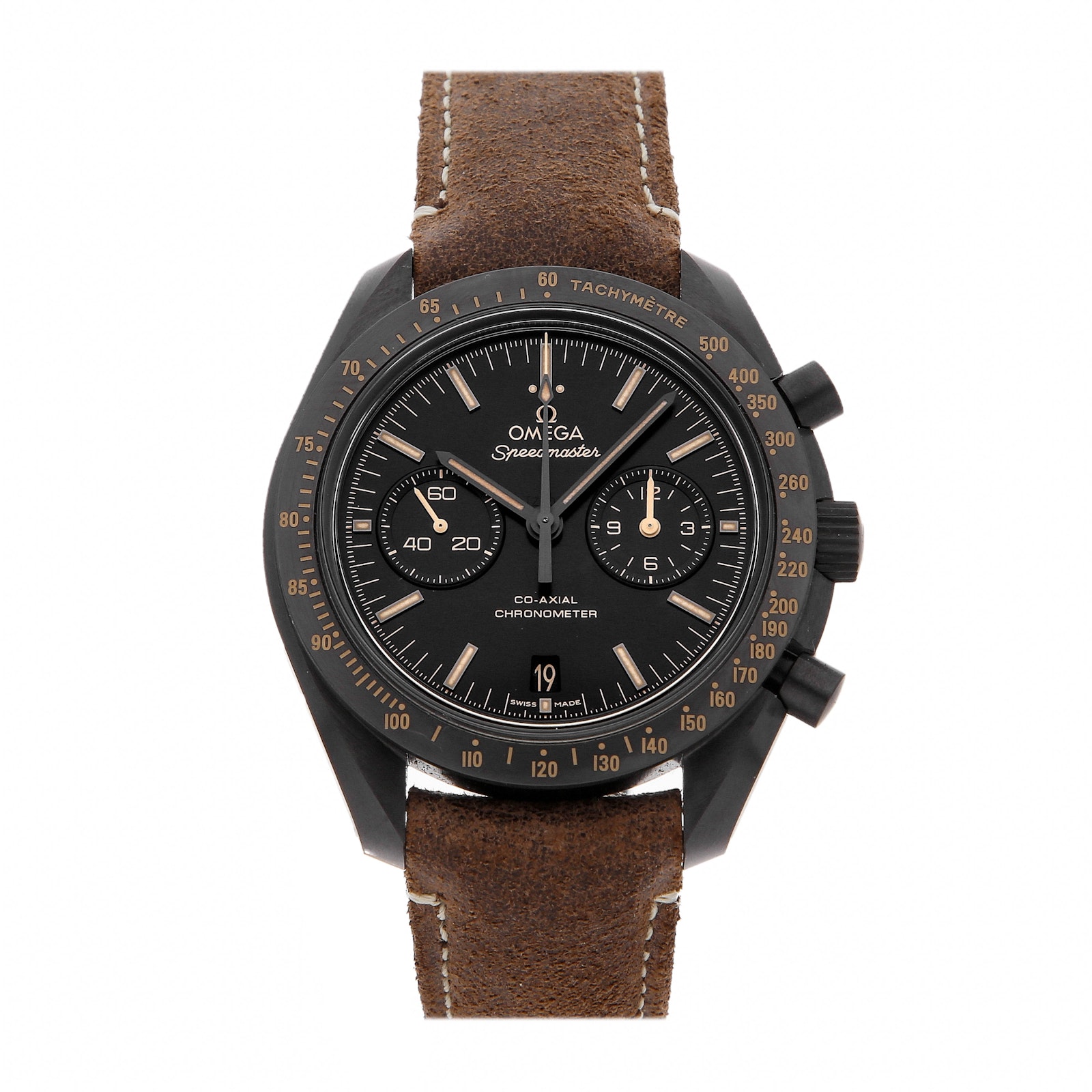 Pre-Owned Omega Speedmaster Moonwatch Vintage Black Dark Sid, Luxury ...