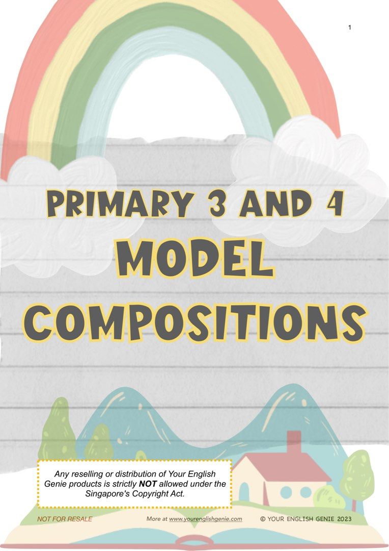 Primary 3 and 4 Model Compositions Book (English Creative Writing ...