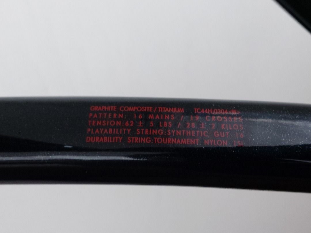 Prince Synergy Stick titanium tennis racket, Sports Equipment, Sports ... Prince Synergy Stick titanium tennis racket, Sports Equipment, Sports ...