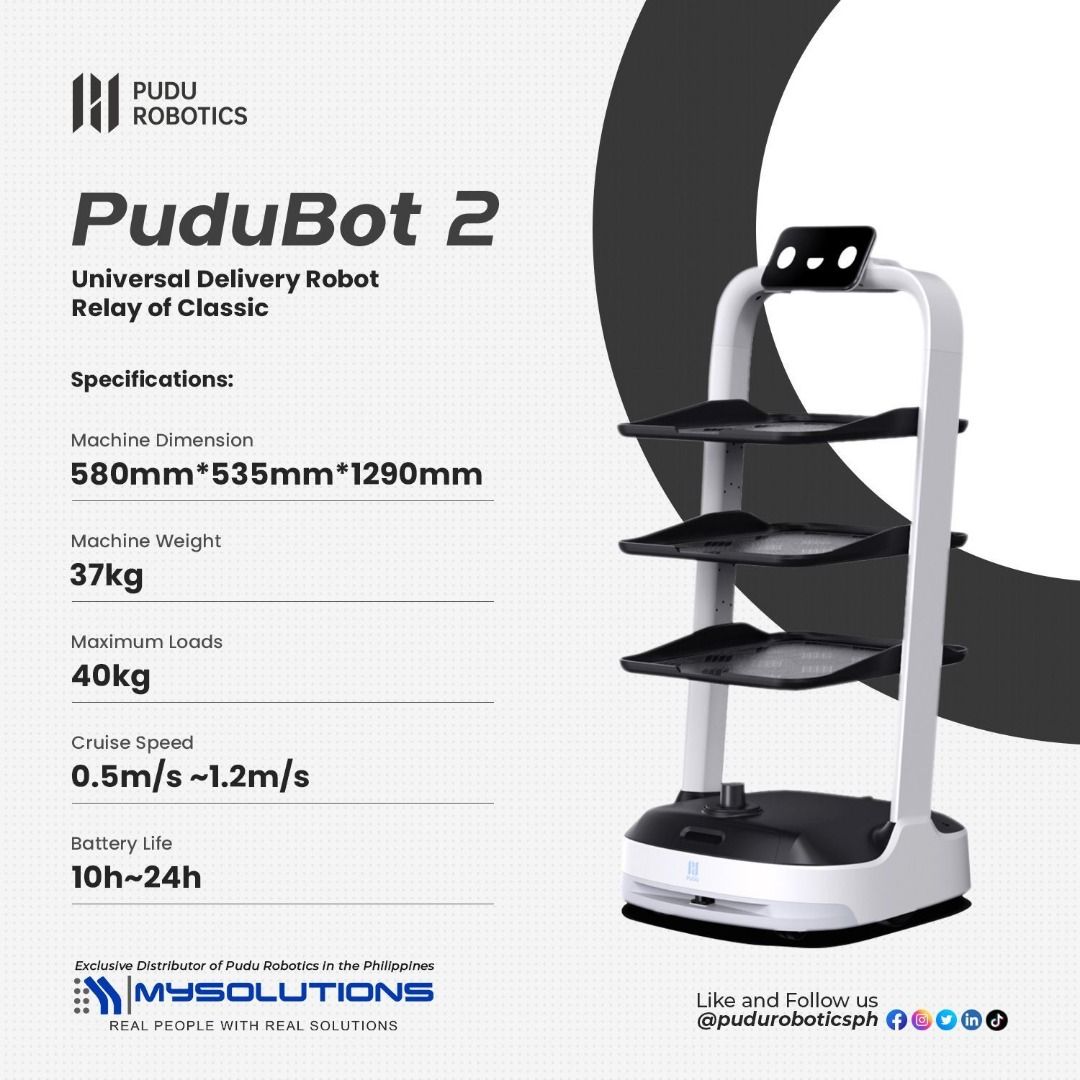 PUDU ROBOTICS PUDUBOT2 Universal Delivery Robot Relay of Classic ...