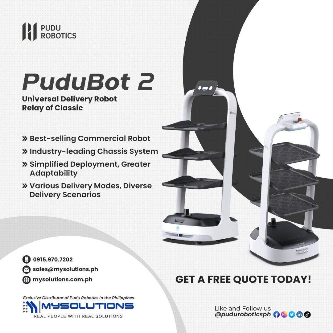 PUDU ROBOTICS PUDUBOT2 Universal Delivery Robot Relay of Classic ...