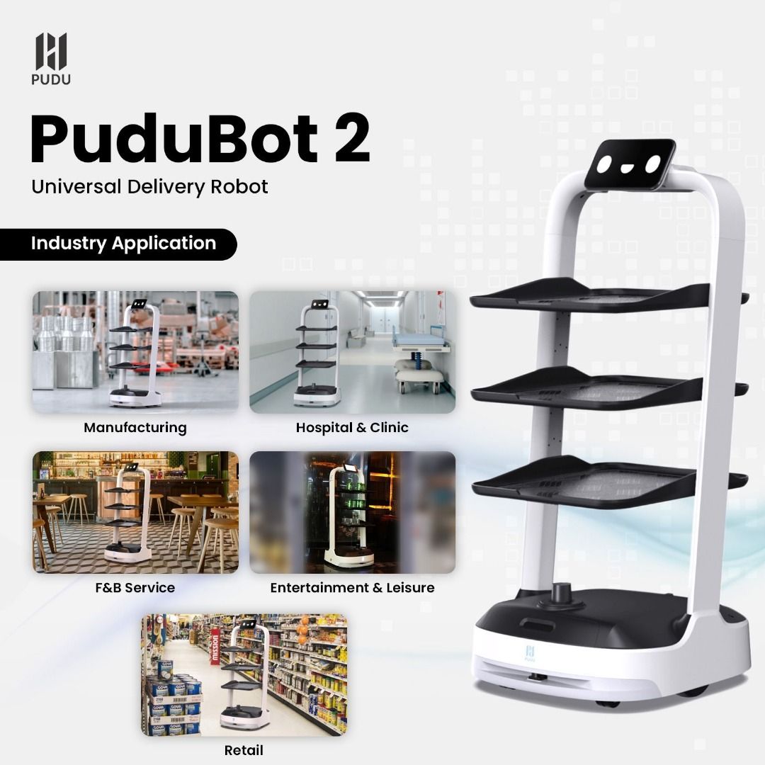 PUDU ROBOTICS PUDUBOT2 Universal Delivery Robot Relay of Classic ...