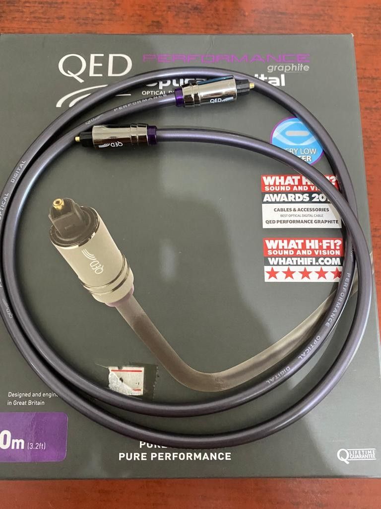 QED OPTICAL DIGITAL 1 METRE CABLE, Audio, Other Audio Equipment on ...
