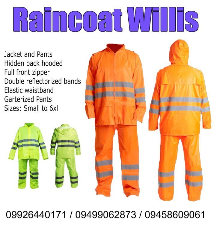 RAINCOAT WILLIS WITH REFLECTOR, Men's Fashion, Coats, Jackets and ...